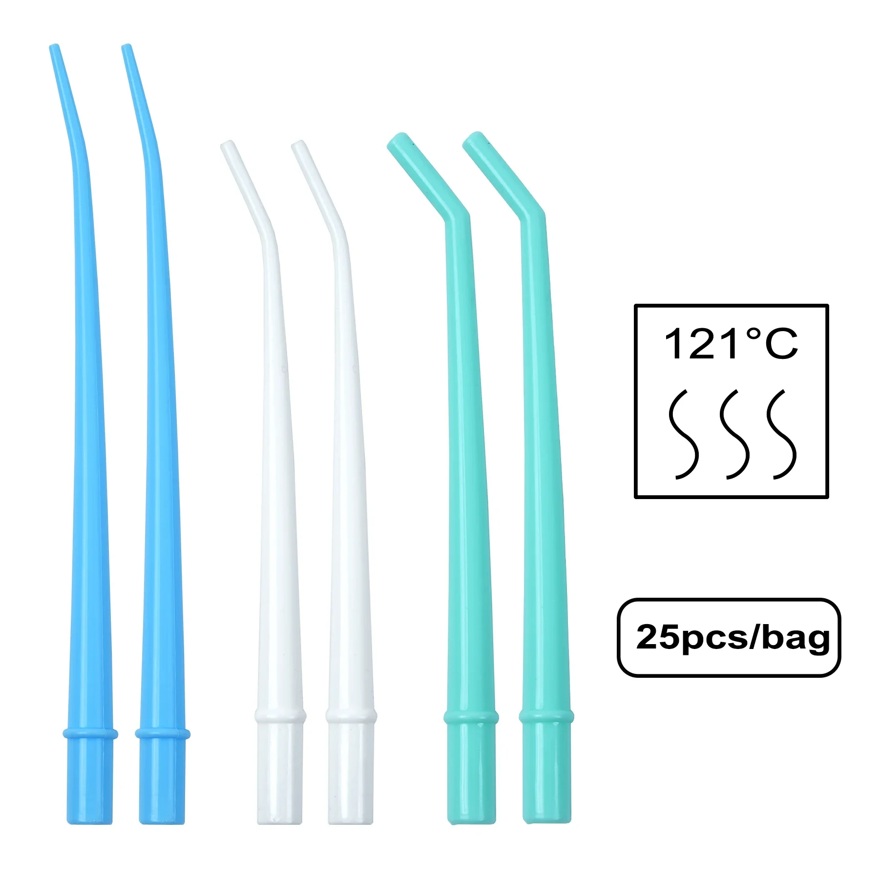 25pcs Dentistry Suction Tube 1/4" 1/8'' 1/16'' Odontologia Plastic ...