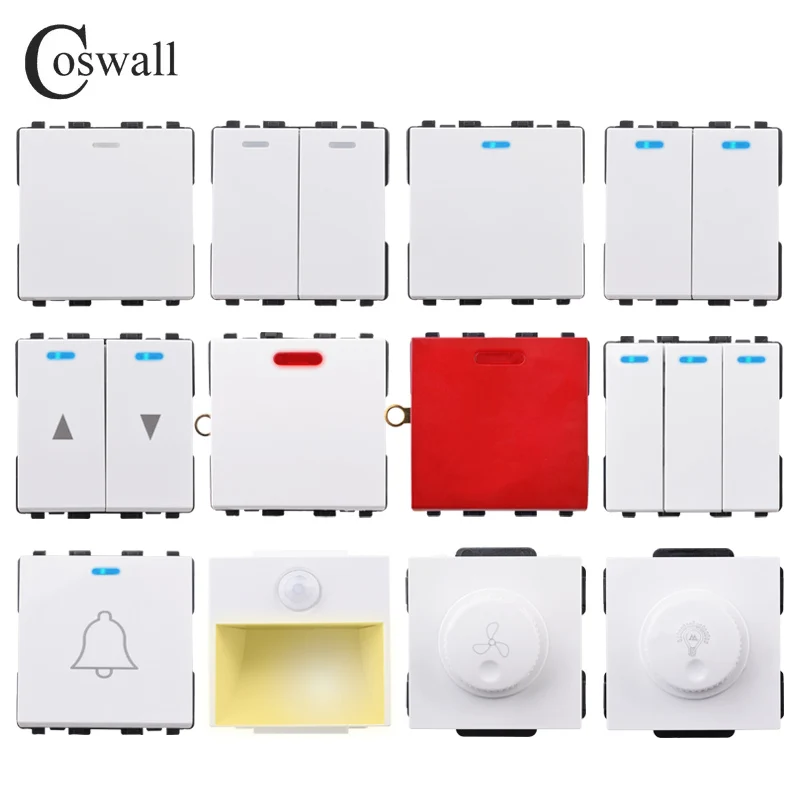 COSWALL-White-Pulse-Curtain-Doorbell-Dimmer-20A-Water-Heater-Footlight ...