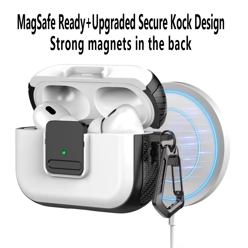 For-Airpods-Pro2-nd-and-Airpods-Pro-1st-headphone-case-supports-Magsafe ...