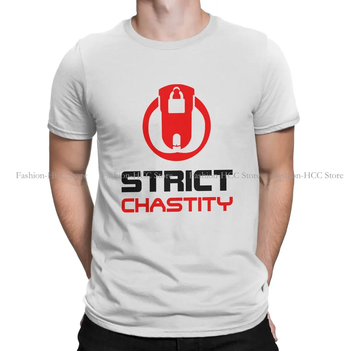 STRICT CHASTITY Chastity for Boys Guys Red Label TShirt BDSM Bondage ...