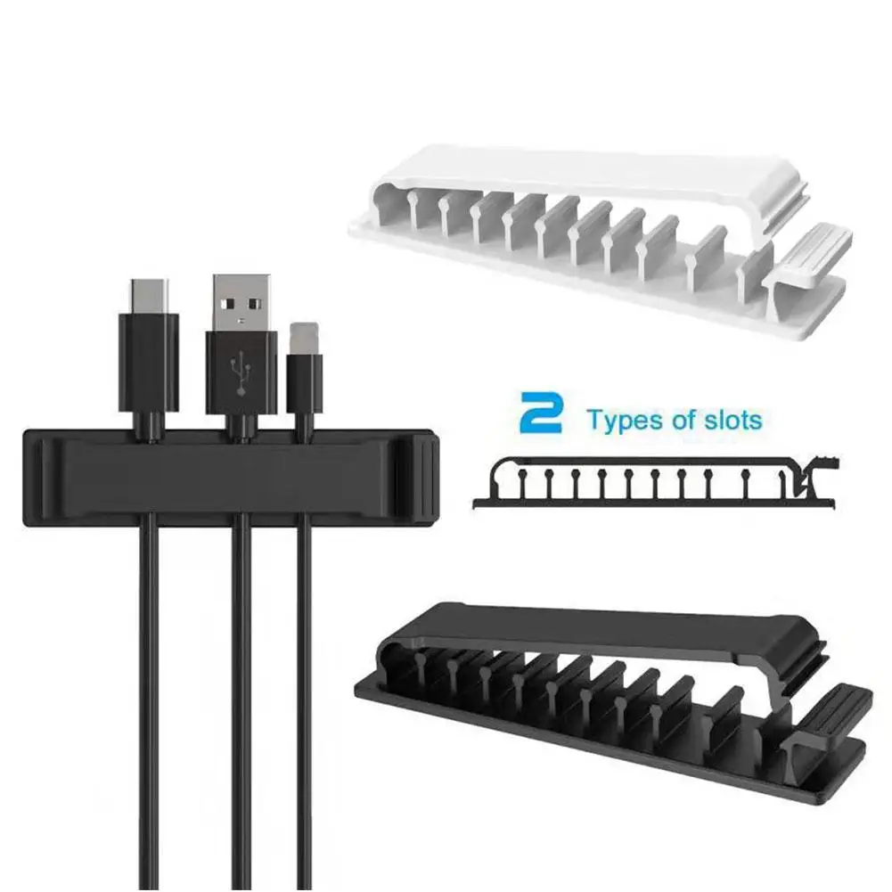10-hole-Self-adhesive-Cable-Organizer-Wire-Cable-Clamp-Car-Clips-Winder ...