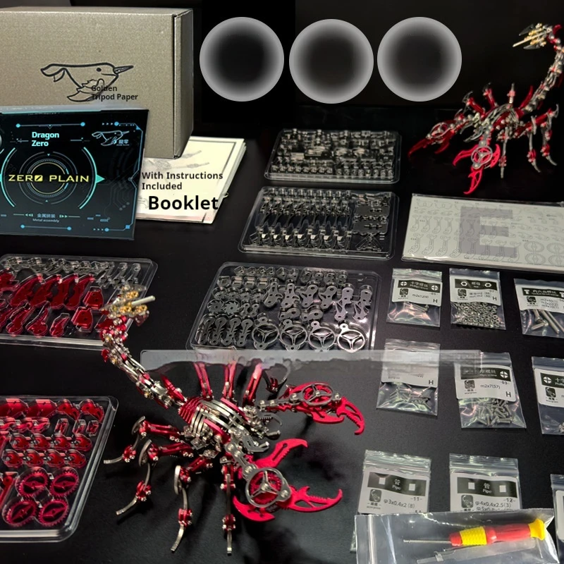 scorpion 3D Metal Puzzle Model ornamental objHandmade DIY Gift ...