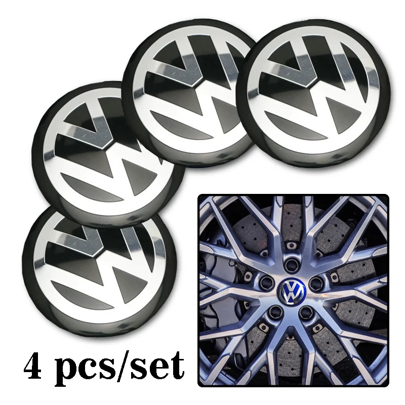 4Pcs-56mm-Auto-Rad-Aufkleber-Center-Hub-Cap-Auto-Emblem-Abzeichen ...