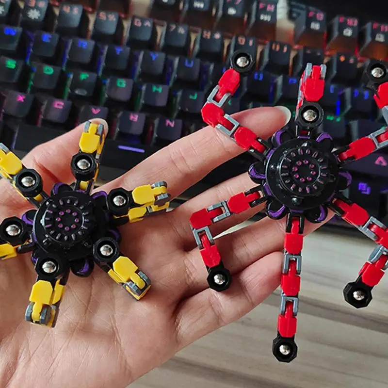 Creative-Fingertip-Spinning-Top-Transformable-Gyro-Toy-Kids-Deformed ...