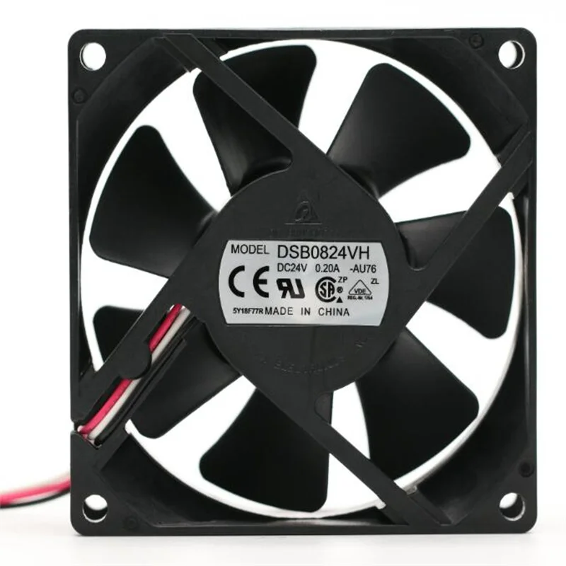 Original Delta DSB0824VH 24V 0.2A 8025 3-wire projector axial fan ...