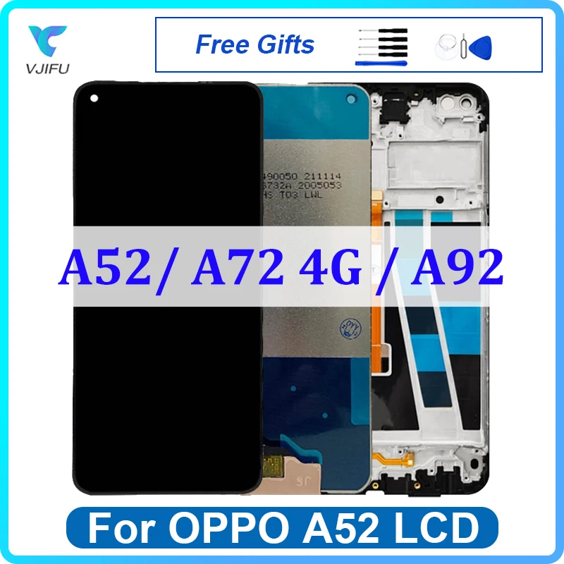 6.5'' Original LCD For OPPO A52 A72 4G A92 Display Touch Screen CPH2059 CPH2069 CPH2067 ...