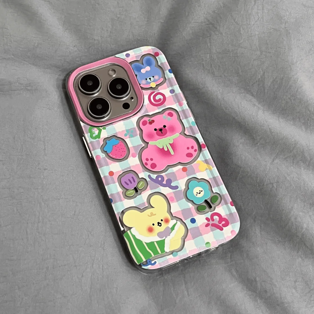 Lotso-Strawberry-Bear-Clear-Space-Phone-Case-For-Vivo-T1-V15-V23-V23E ...