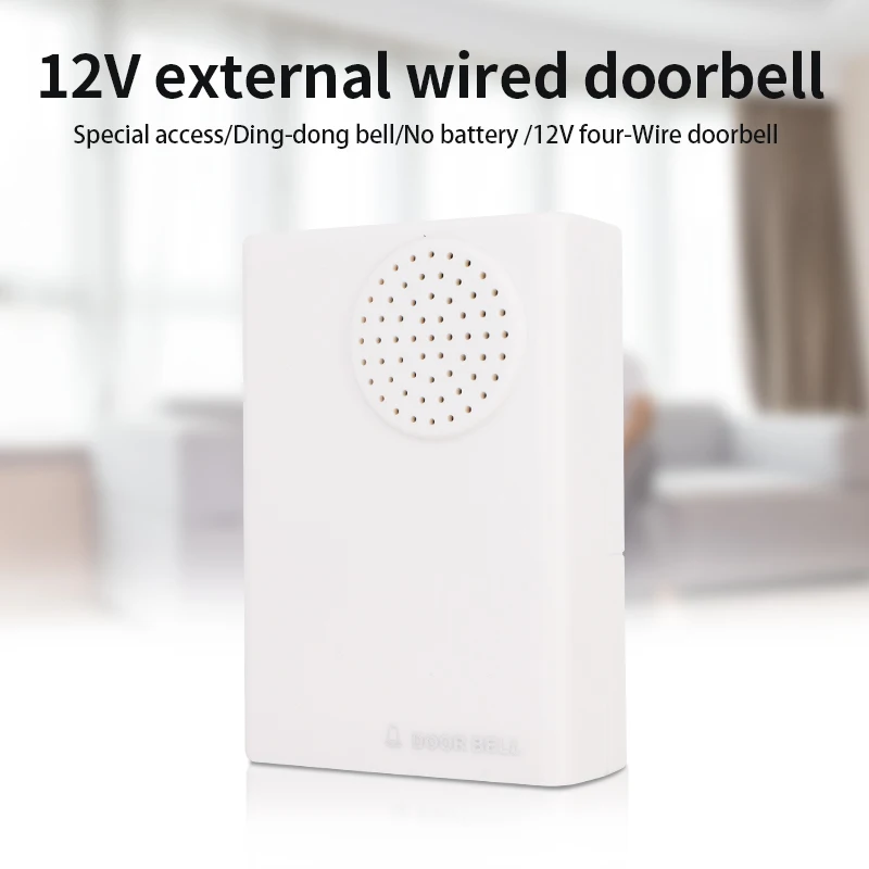 free shipping Electronic Wire Wired Door Bell Doorbell Ding Dong Dry ...