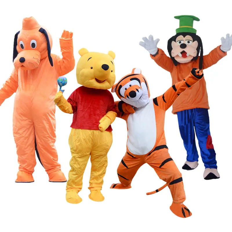 Disney-Pooh-Mascot-Costume-Winnie-Bear-Cartoon-Character-Cosplay-Fancy ...