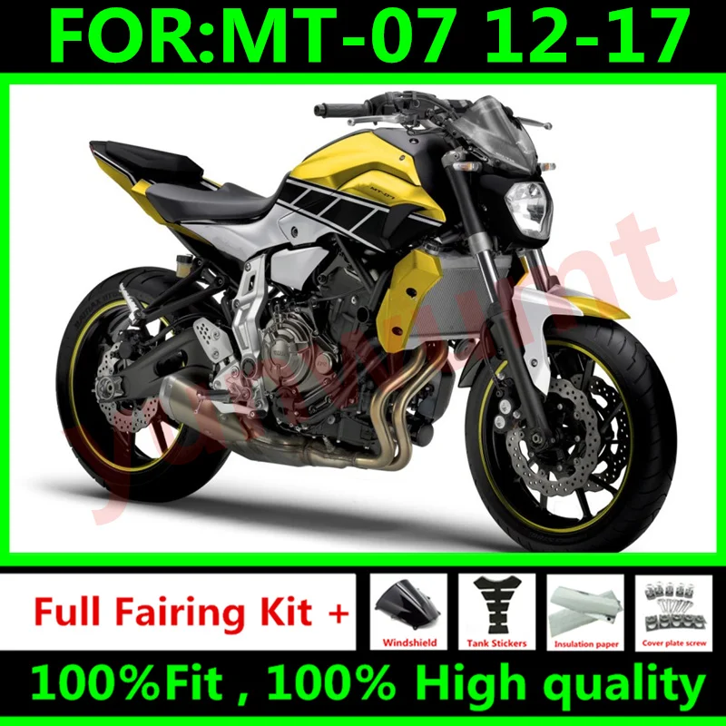 Full Fairing Bodywork Kit Fit For Yamaha MT07 FZ07 MT-07 2012 - 2017 MT FZ 07 2013 2014 2015 ...