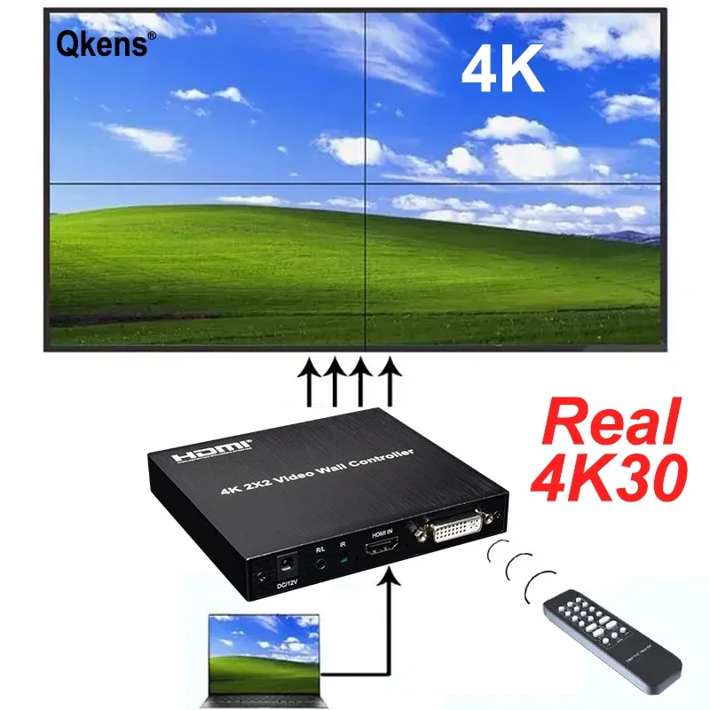4K-30hz-2x2-HDMI-Video-Wall-Controller-2-3-4-Multiple-Screen-tv ...
