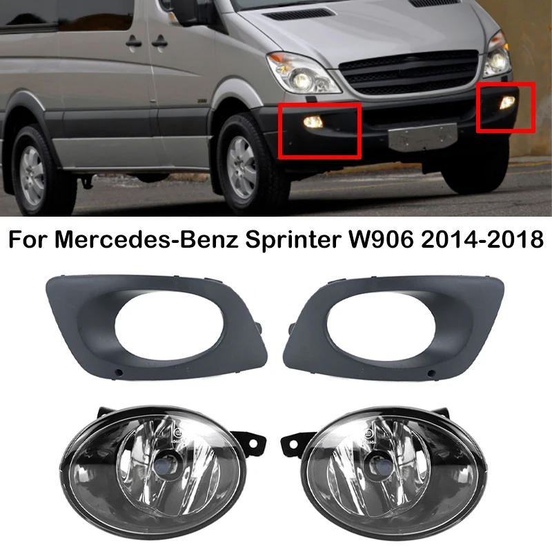 1Set-Left-Right-Front-Fog-Light-Fog-Lamp-Frame-Grilles-Cover-For ...