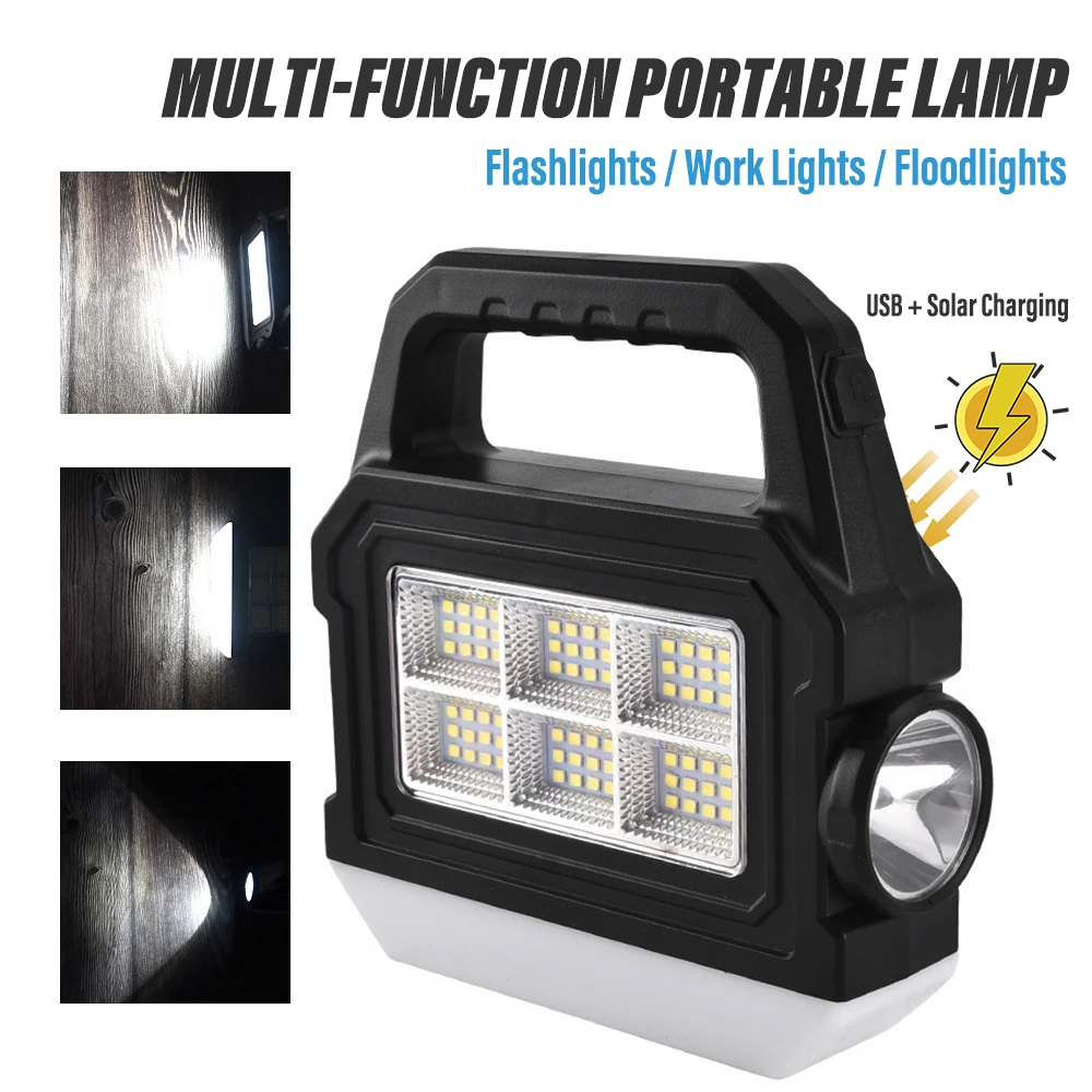 Powerful-LED-Flashlight-Multifunctional-COB-Portable-Light-Work-Light ...