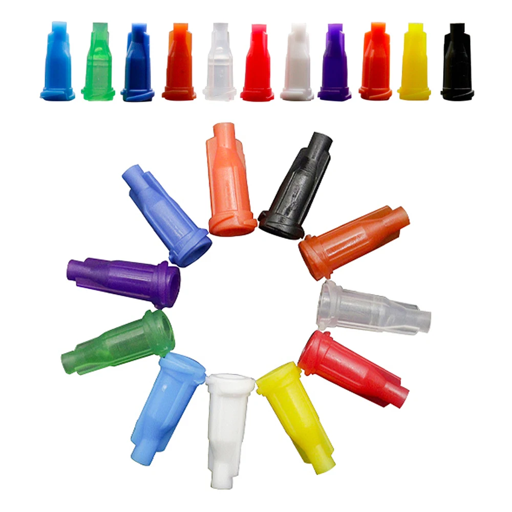 100pcs-Syringe-Head-Cap-Multi-color-Spiral-Mouth-Sealing-Plug-Dispenser ...