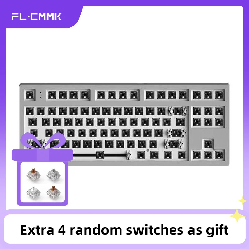 FL-ESPORTS-Mk870-Wired-Mechanical-Keyboard-Kit-87-Key-Hot-Swappable ...