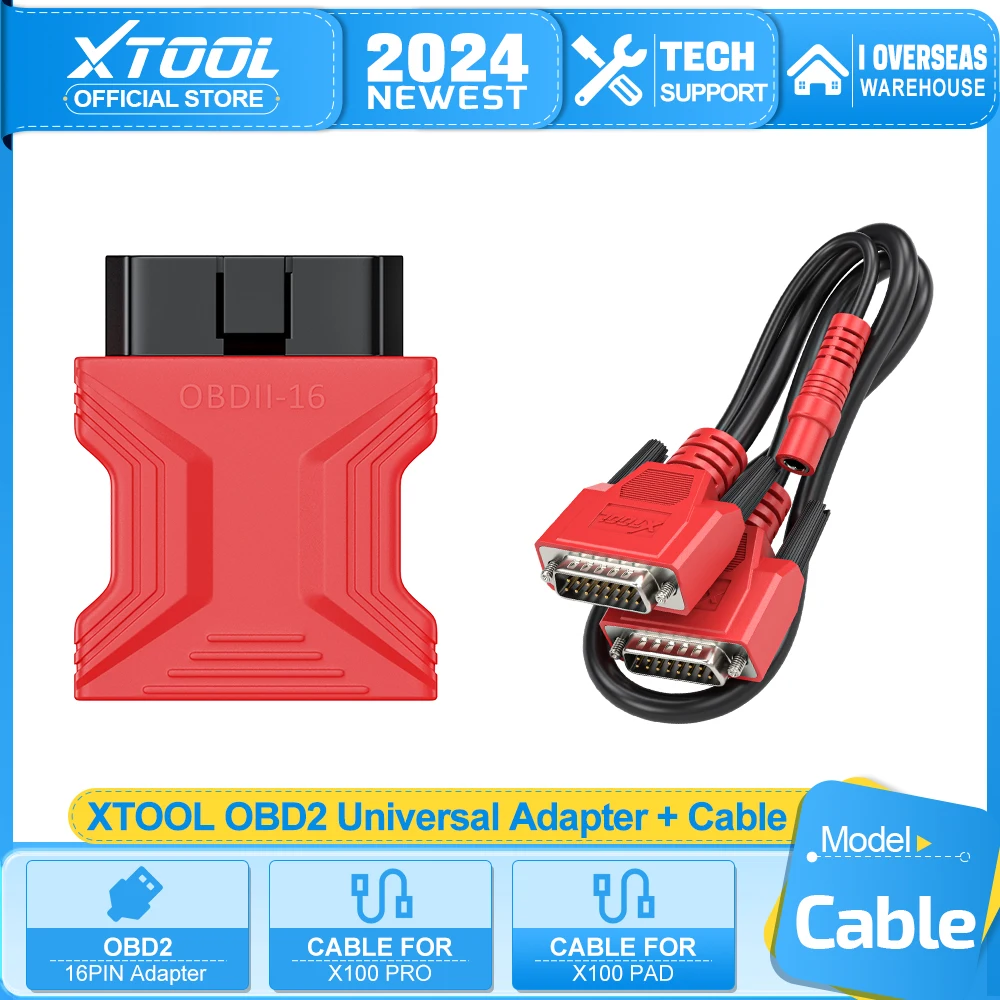 XTOOL-Original-OBD2-Universal-16-PIN-Adapter-X100Pro-Main-Cable-Car ...