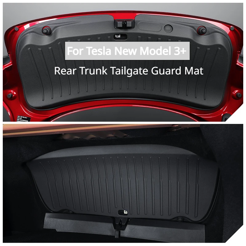 For-Tesla-Model-3-Highland-2024-Rear-Trunk-Door-Anti-dirt-Mat-Trunk ...