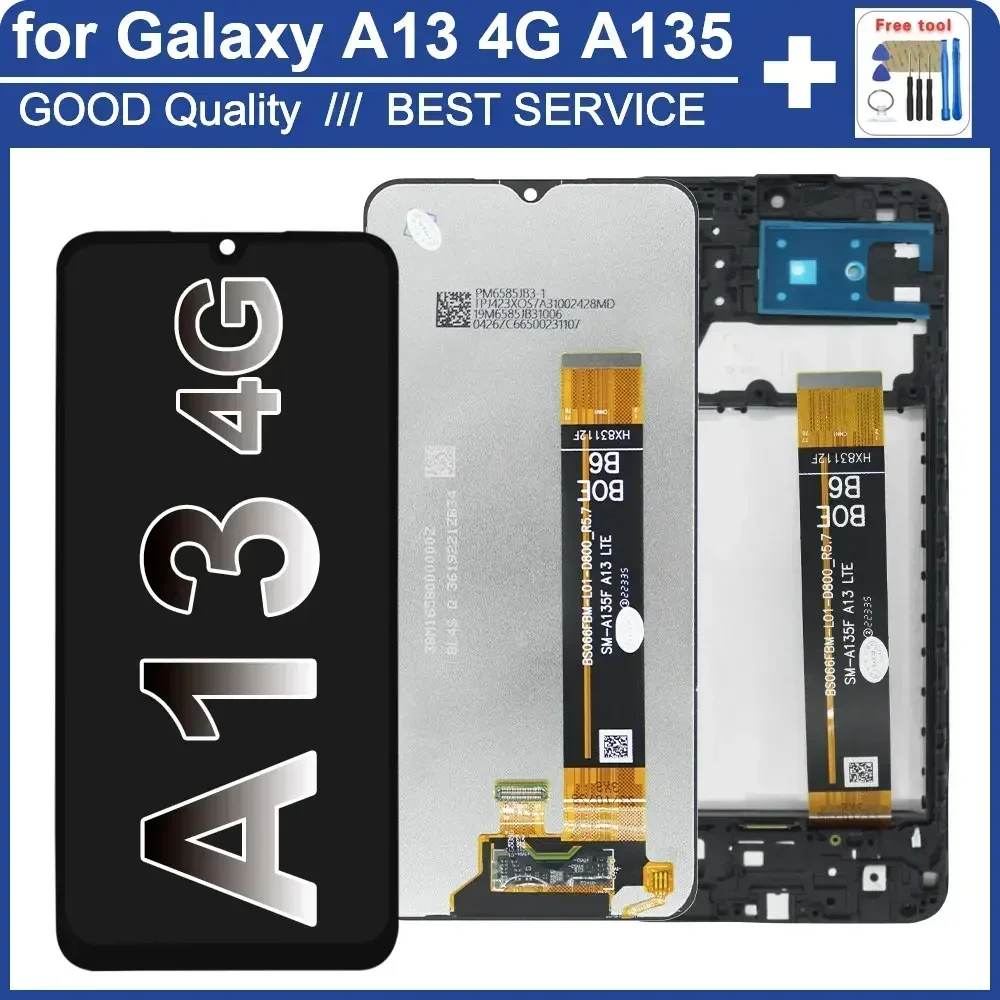 6.6'' A13 4G Screen for Samsung A13 4G A135 A135F LCD Display Touch ...