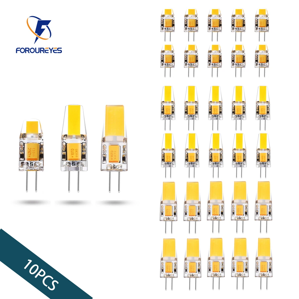 10pcs G4 12v Led Bulb 1.5w 2w 2.5w Lighting 0705 1505 1508 Super Bright ...