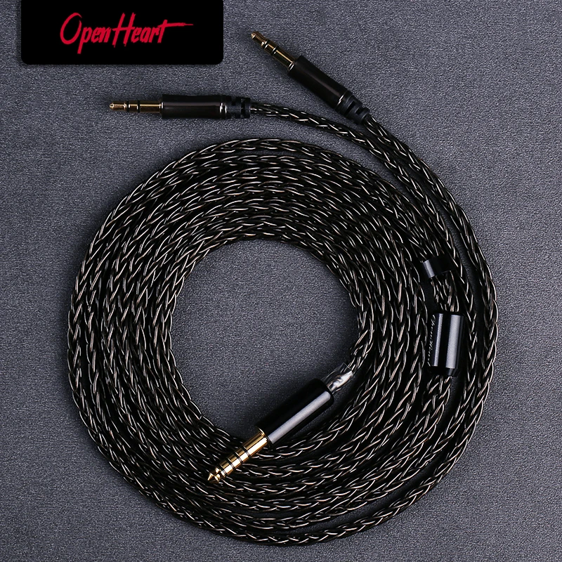 Openheart 16 Core Headphone Cable 1 To 2 Jack Dual 3.5/2.5/4.4mm ...