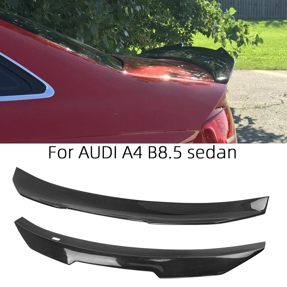 For AUDI A4 B8.5 Sedan HK/S/M4/PSM/Belgium Style Carbon fiber Rear ...