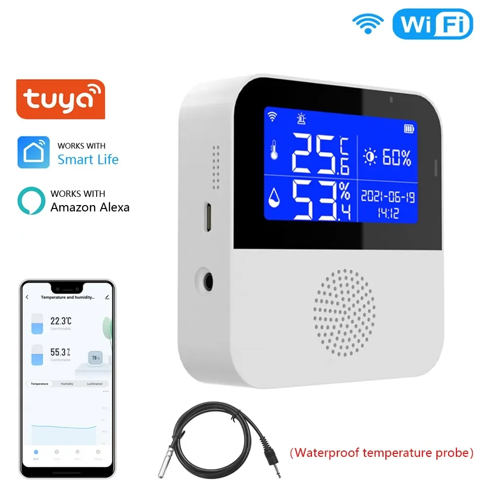 Tuya-WiFi-Temperature-Humidity-Sensor-LCD-Smart-Life-Remote-Monitor ...