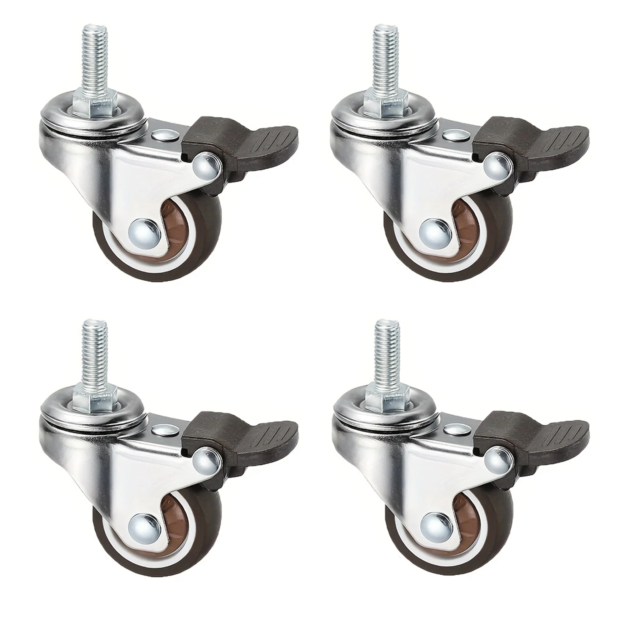 Stem-Caster-Wheels-TPR-Screw-Lever-Universal-Casters-Swivel-Stem-TPR ...