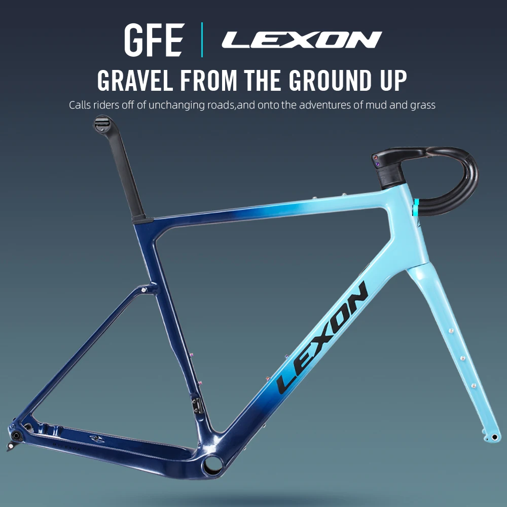 Lexon-Carbon-Gravel-Frame-off-Road-GFE-Super-Light-Bicycle-Framework ...