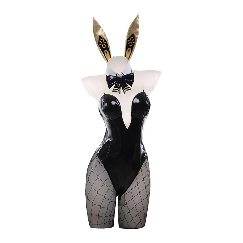 Disfraz de conejita blanca de diosa de la victoria de ROLECOS NIKKE, traje de conejita negra ...