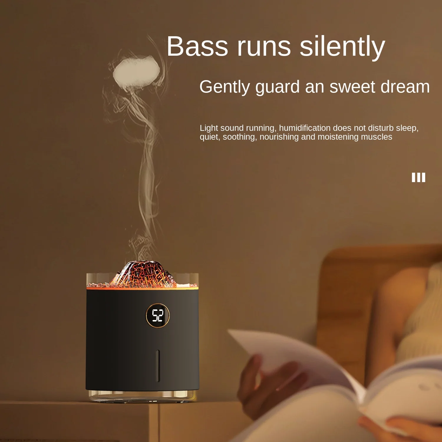 Flame-Air-Diffuser-Volcano-Aroma-Diffuser-Ultrasonic-Oil-Diffuser-350mL ...