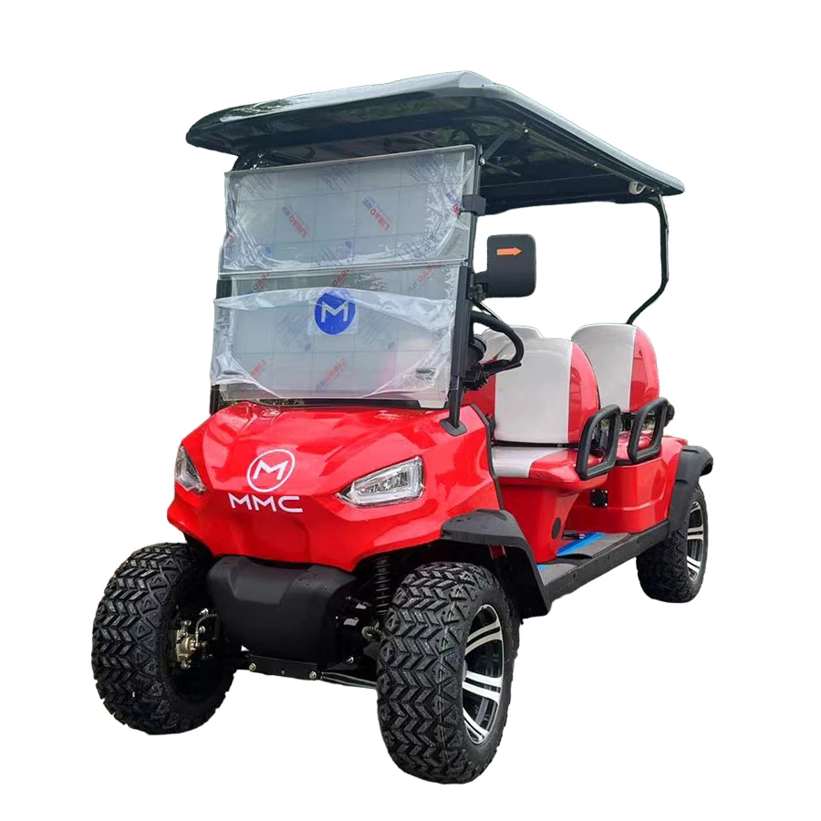 High-Quality-Red-Club-Car-4-Person-48-60-72V-4000-5000-7000W-Lithium ...