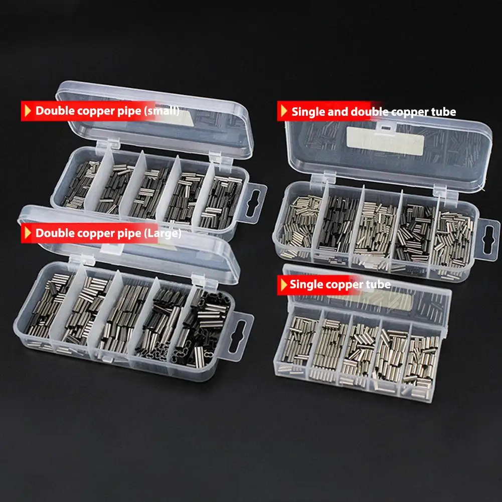 100pieces-Fish-Crimps-Copper-Alloy-Pipe-Fishing-Line-Tube-Fitted-Line ...