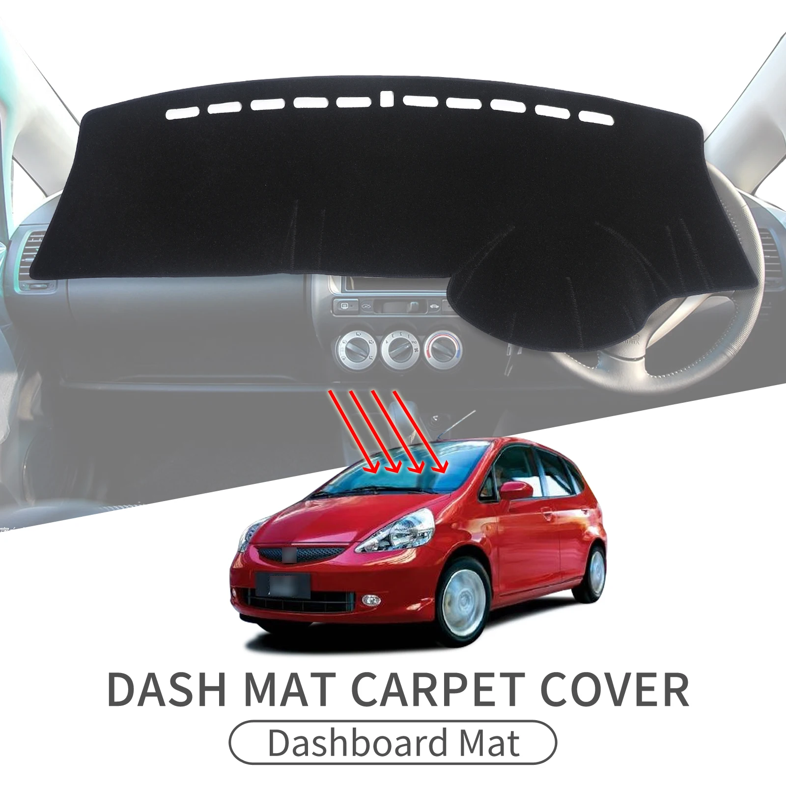Car Dashboard Mat for Honda Fit Jazz 2001-2007 GD1 GD3 GD5 Sunshade ...