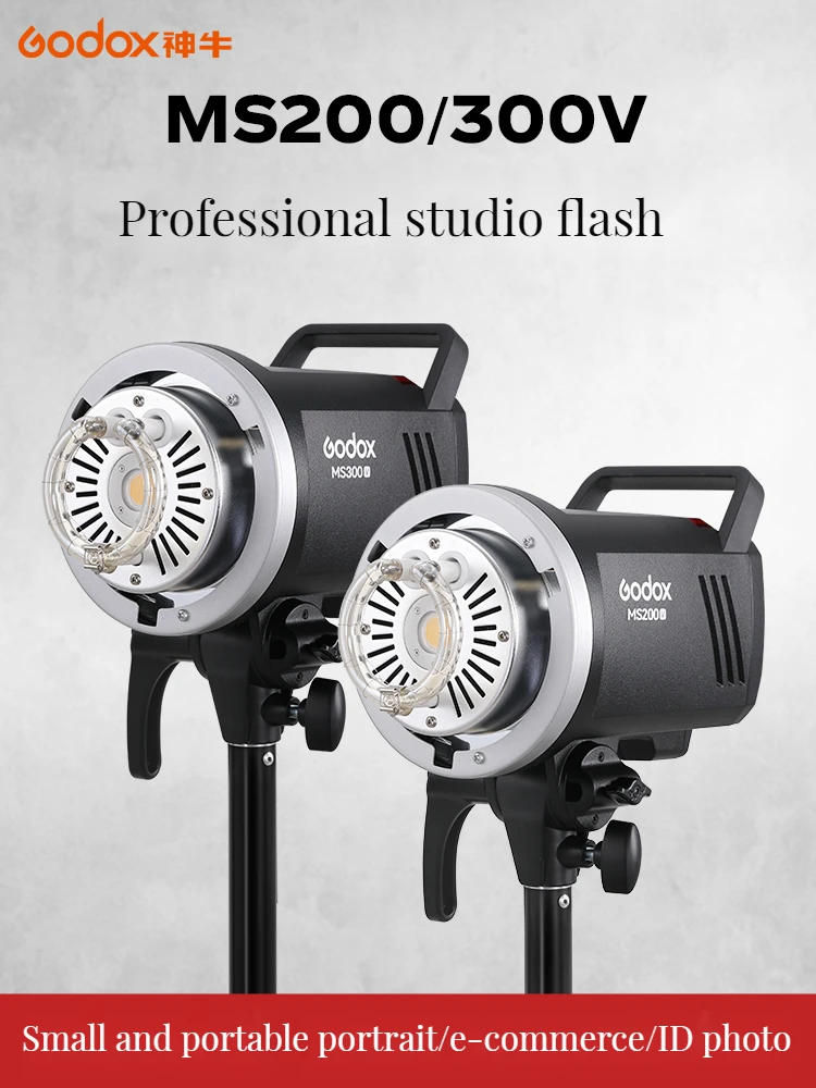 Godox-200W-MS200V-300W-MS300V-LED-Studio-Flash-Built-in-2-4G-Wireless ...