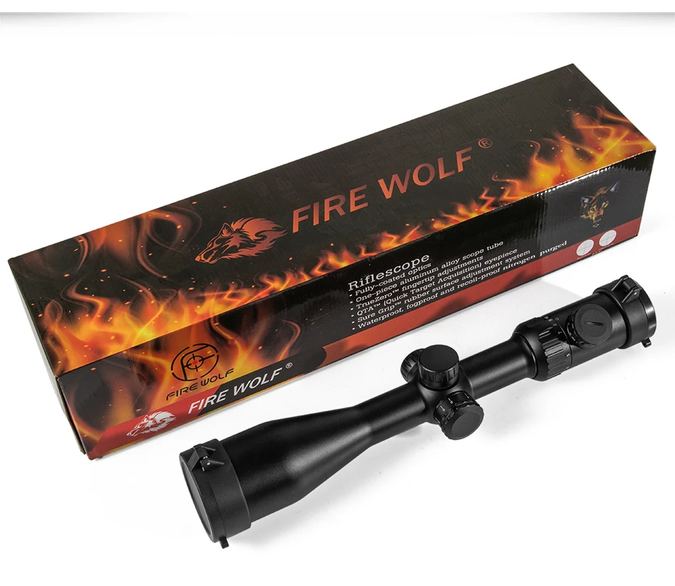 Fire Wolf 4-20X50 SF Riflescope Hunting Optics Scopes Adjustable Red ...