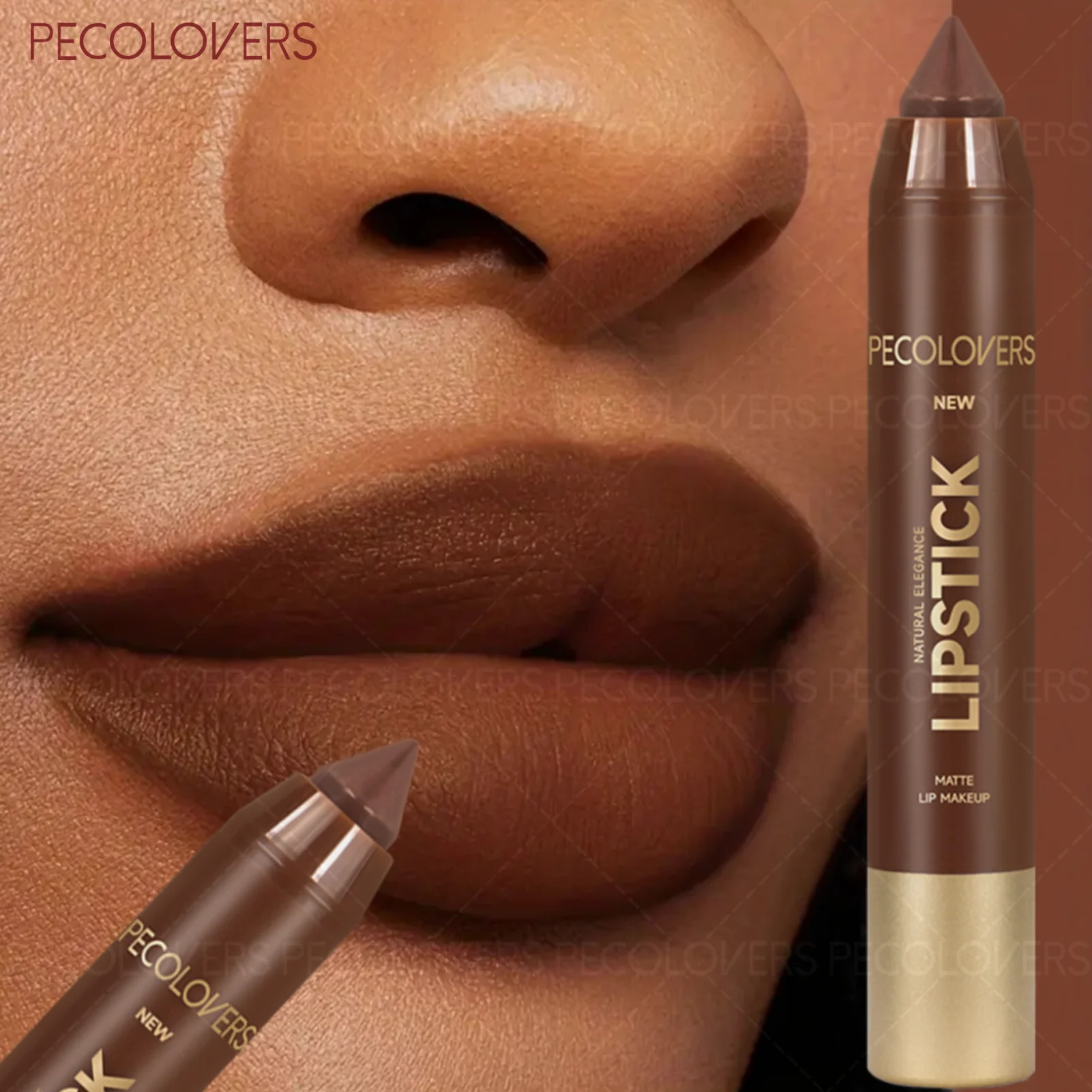 Matte Elegant Lip Liner & Lipstick Pencil - for Precise Lipline & Color ...