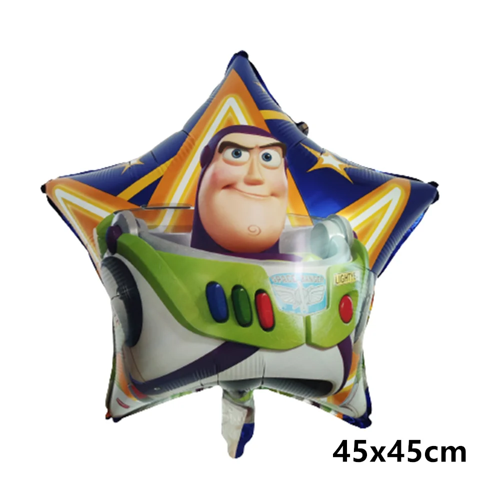 Juego de globos de aluminio de Disney Buzz Lightyear, suministros para fiestas de cumpleaños de ...