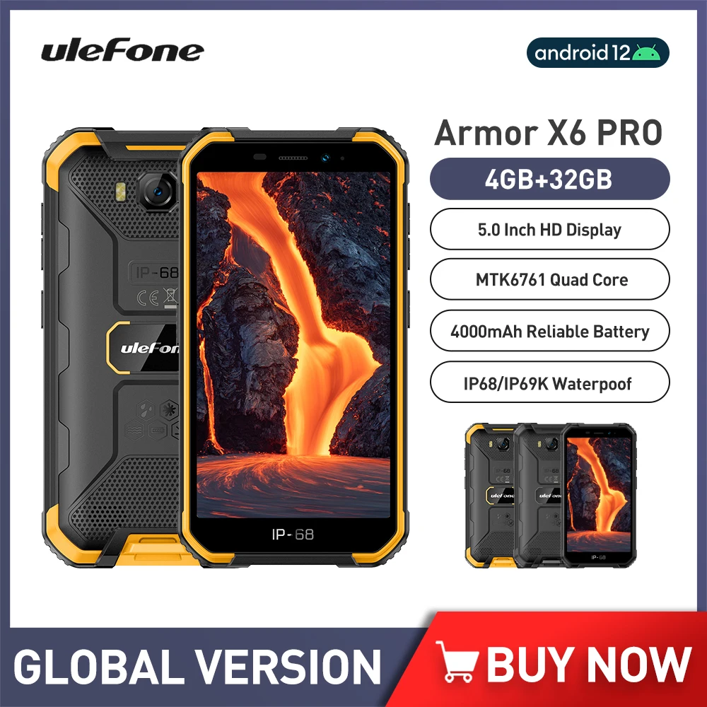 Ulefone-tel-fono-inteligente-Armor-X6-Pro-resistente-al-agua-pantalla ...