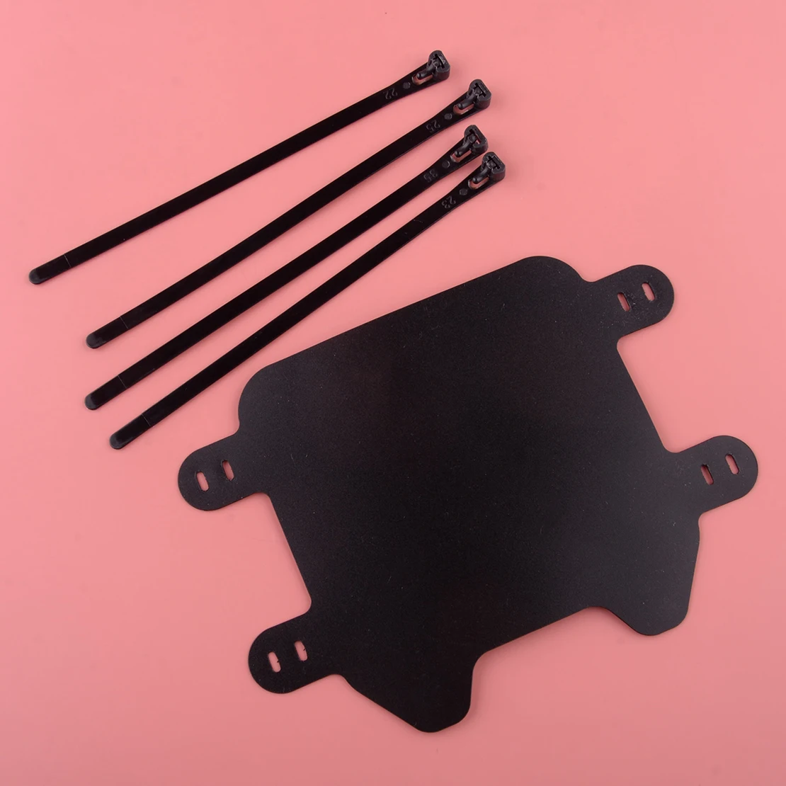 Motorcycle Black Plastic Front Number Plate Cover Decoration Fit for ...