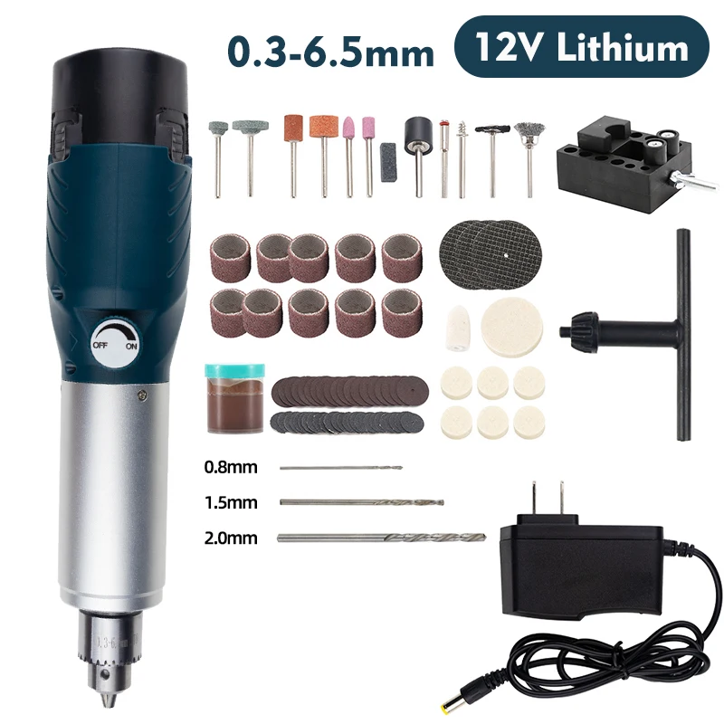 Cordless-Drill12V-Rechargeable-Lithium-Battery-Engraver-Dremel-Rotary ...