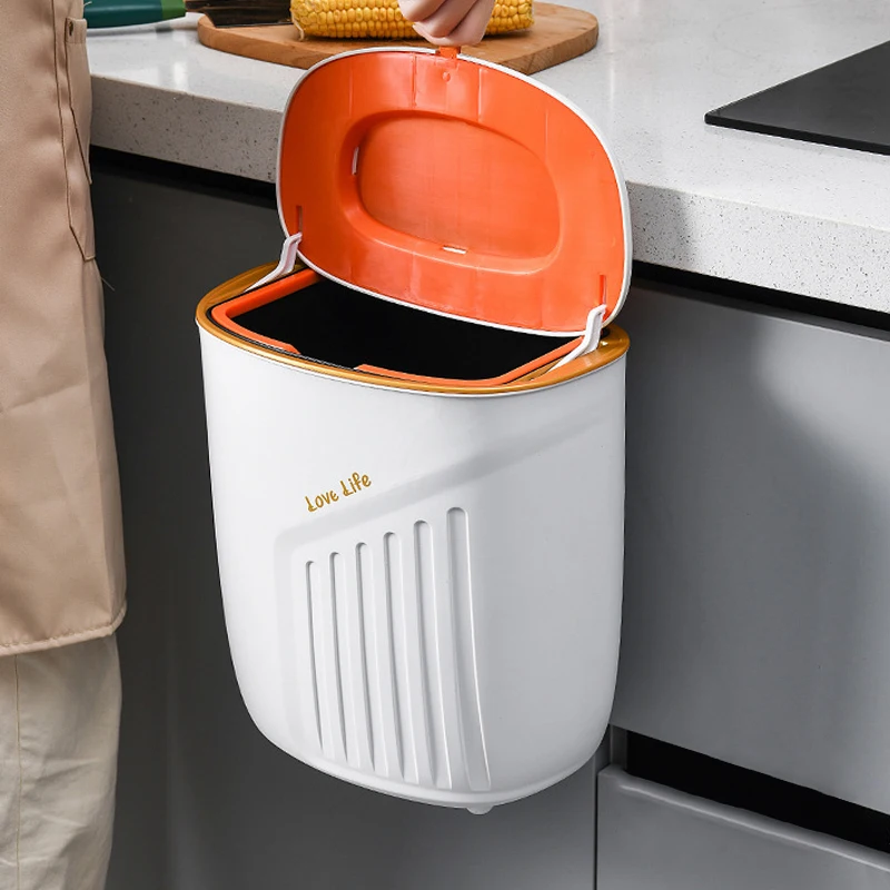 7L-9L-Wall-Mounted-Trash-Can-Box-for-Kitchen-Household-Cabinet-Door ...