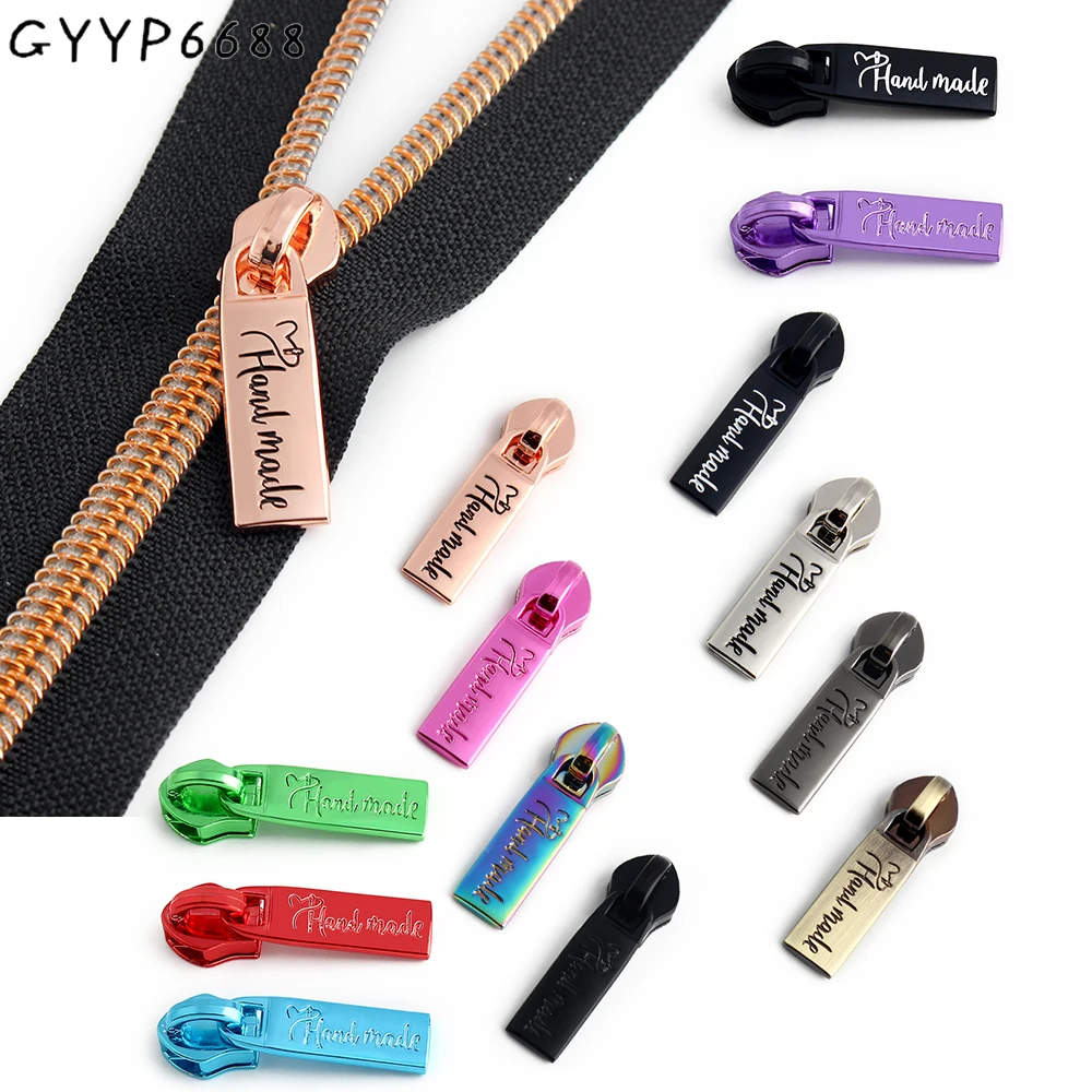 10/50/150PCS Black Handmade 5# Nylon Zipper Slider Head For Shoes ...