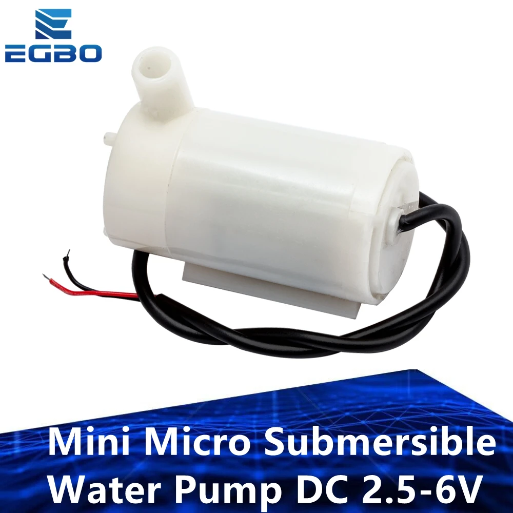 1~10PCS EGBO Mini Micro Submersible Water Pump DC 2.5-6V Low Noise ...