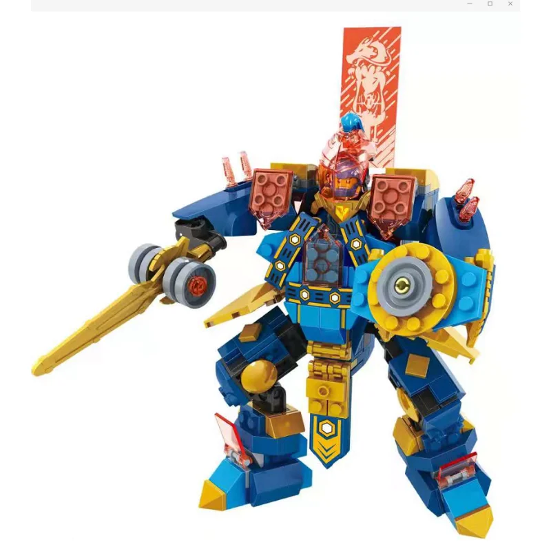 263pcs-MOC-Nexoe-Knights-Tech-Wizard-Showdown-Clay-High-tech-Armoured ...