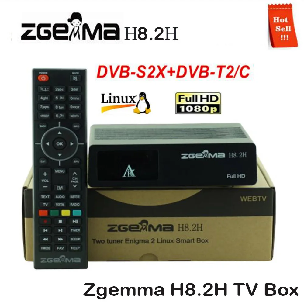 نمط جديد ZGEMMA H8.2H استقبال الأقمار الصناعية لينكس Enigma2 مستقبلات DVB S2X + DVB T2/C H2.65 ...