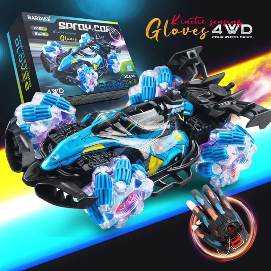 Colorful-lights-spray-stunt-racing-4WD-shift-2-4G-wireless-gesture ...