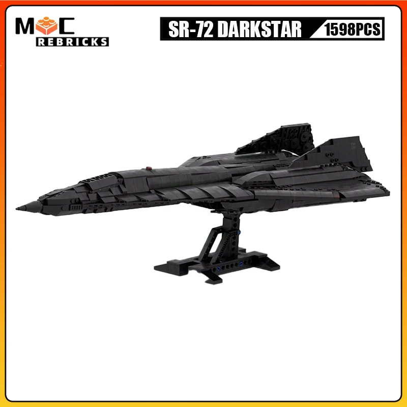 MOC-Super-Battle-Aircraft-SR-72-Dark-Star-Military-Fighter-Building ...