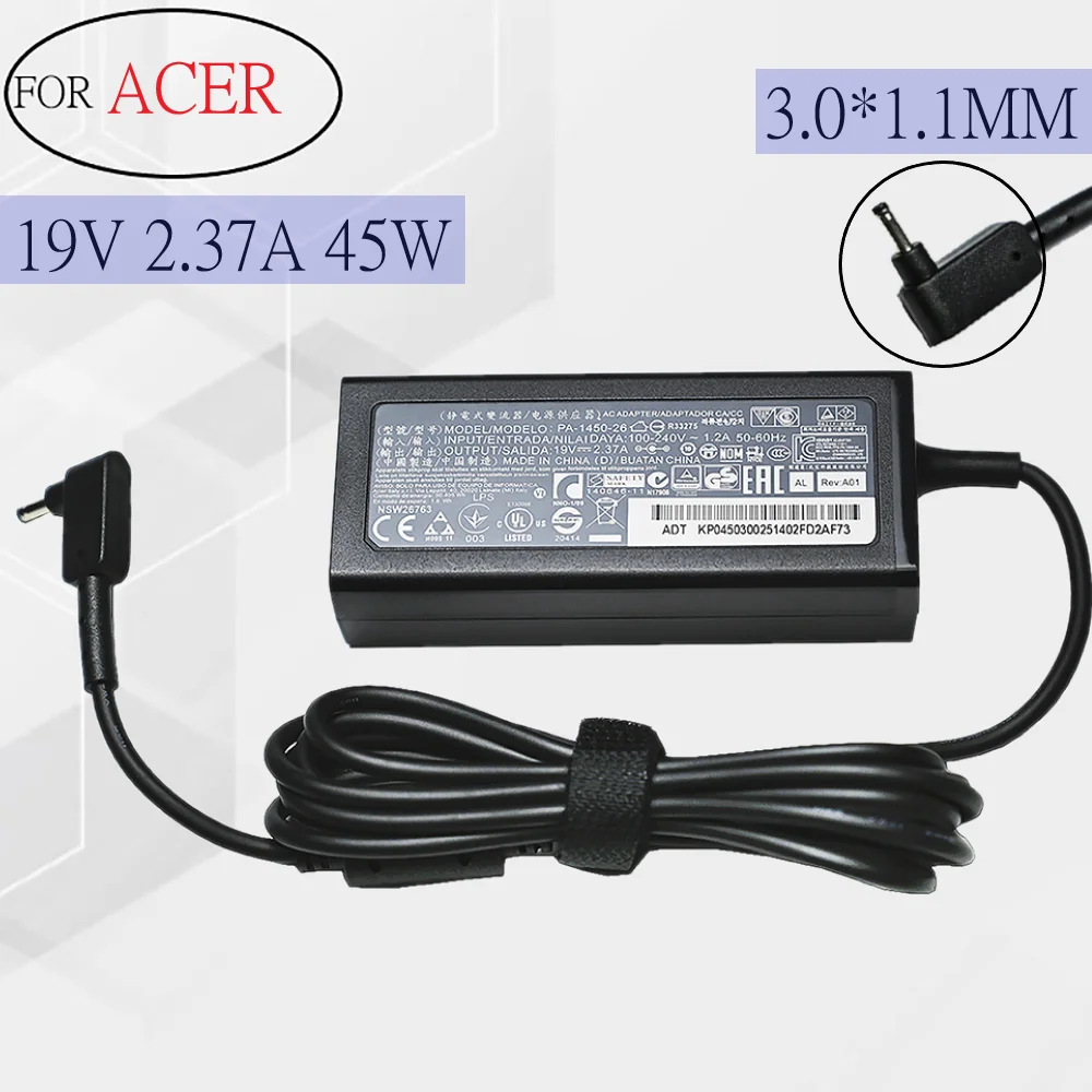 Pa-1450-26 Power Adapter 45w 19v 2.37a Laptop Ac Charger For Acer Ak ...