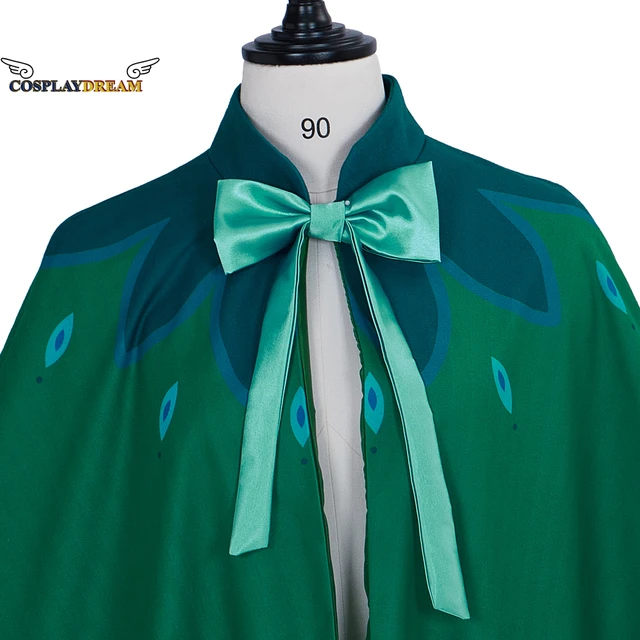 Anna Frozen Green Dress Cloak