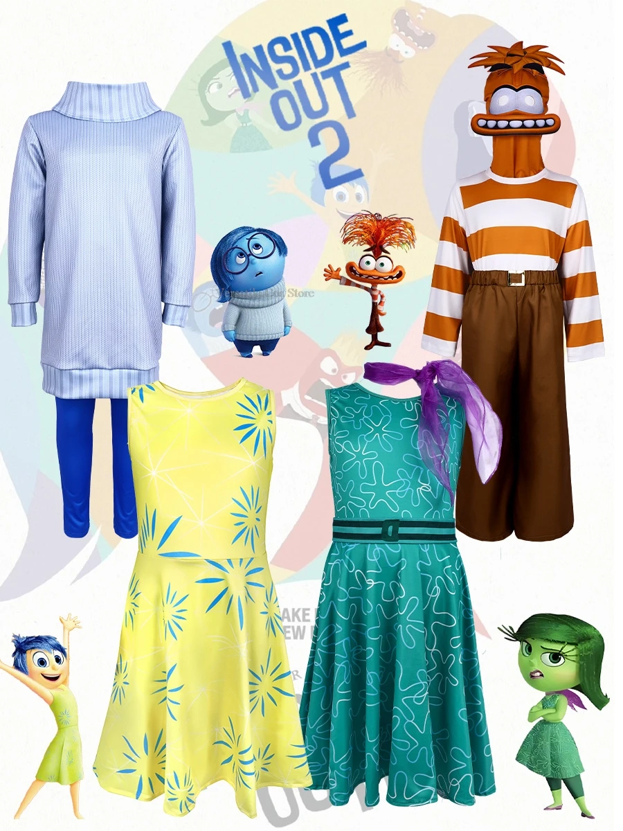 Inside-Cosplay-Out-Costume-Inside-Out-2-Cartoon-Joy-Disgust-dress-Anger ...